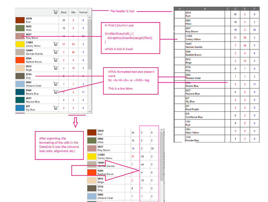 Export XLS Problems - TMS FNC UI Pack - TMS Support Center