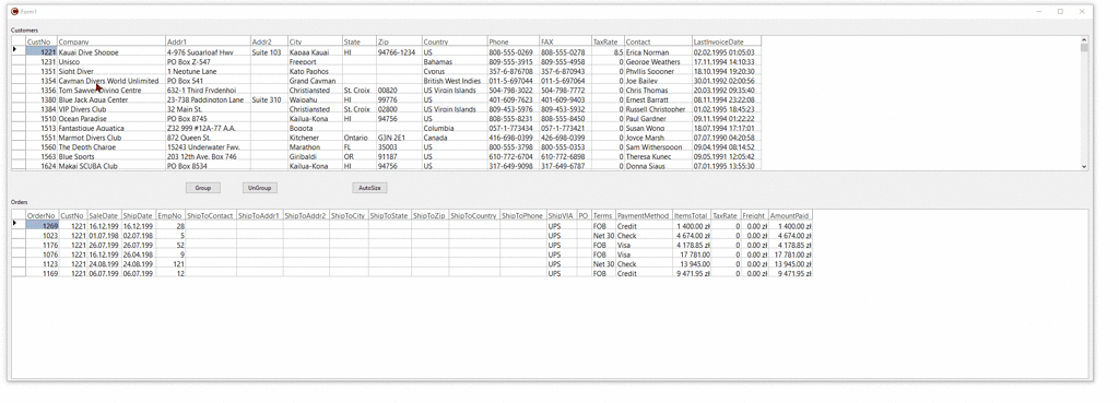 DBAdvGrid - weird grouping errors - TMS VCL UI Pack - TMS Support Center