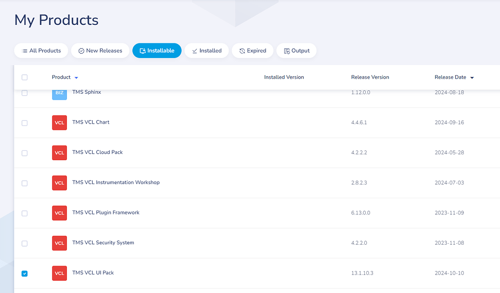 Tms Dashboard Tms Vcl Ui Pack Tms Support Center