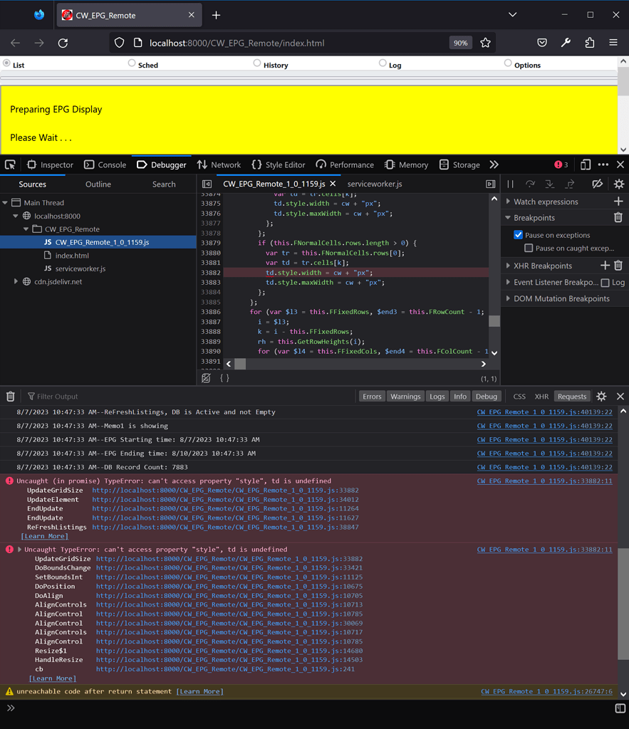 Version 2.2.2.1 fails in TWebStringGrid in app that worked in 2.2.2.0 - TMS WEB Core - TMS ...