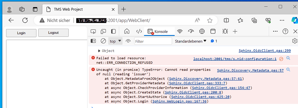 Wrong ".well-known/openid-configuration" path - TMS Sphinx - TMS Support Center