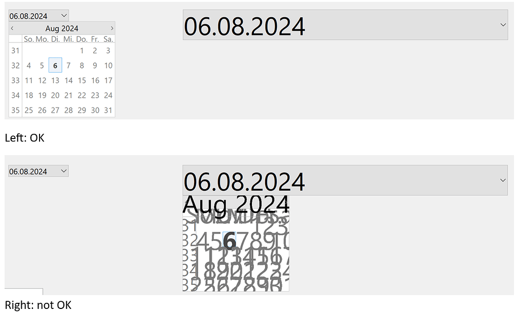 Incorrect display with large font sizes - TMS FNC UI Pack - TMS Support ...