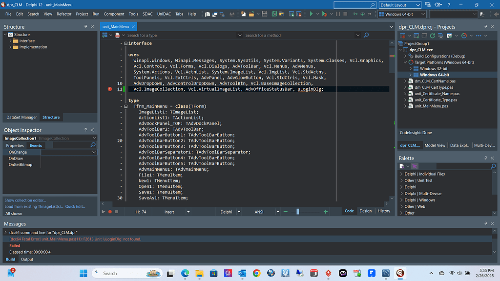 TMS Security does not work on 64 bit windows. How ? Why ? - TMS VCL UI ...