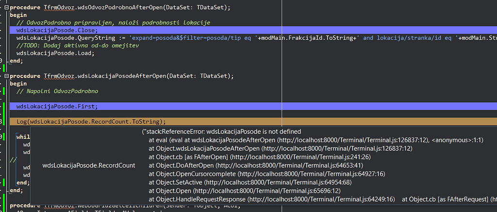 Debug Problem Object Is Not Defined Tms Web Core Tms Support Center