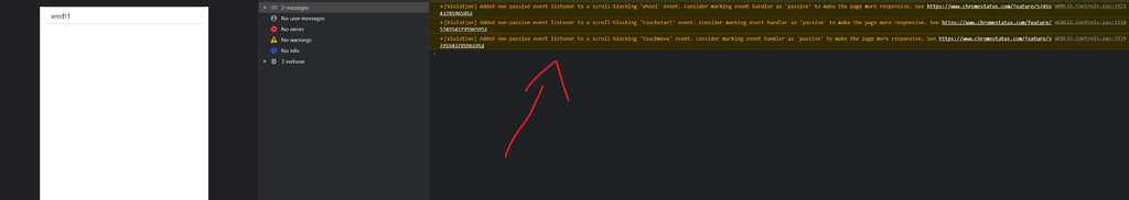 Chrome [Violation] Added non-passive event listener to a scroll-blocking - TMS WEB Core - TMS ...