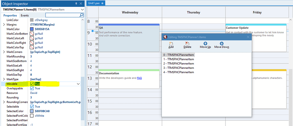 TMS FNCPlanner component does not allow drag/drop or movable items in ...