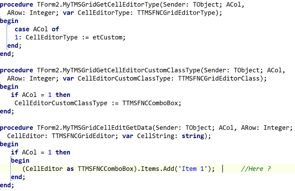 Trying To Create A Working Comboedit In Fnc Grid Tms Fnc Ui Pack Tms Support Center