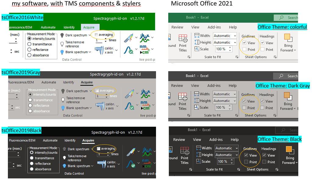 visual appearance of TAdvOfficeCheckBox in dark mode - TMS VCL UI Pack ...